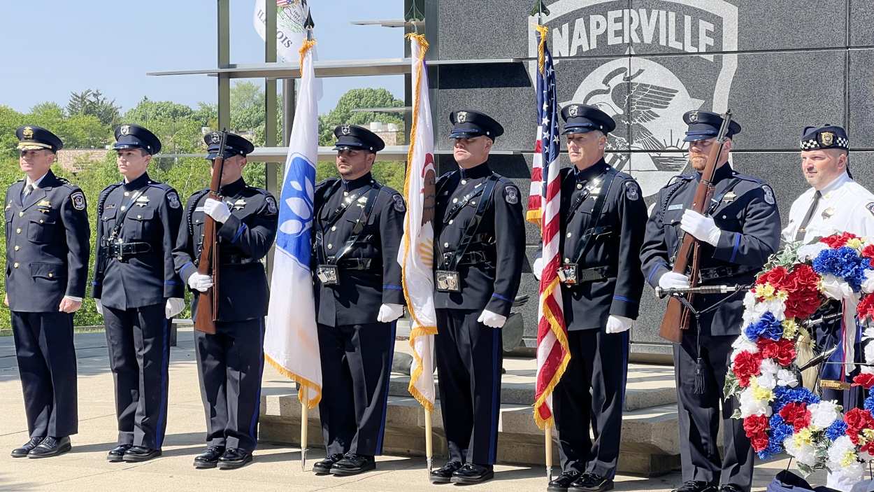 Fallen officers remembered in Naperville on Peace Officers Memorial Day