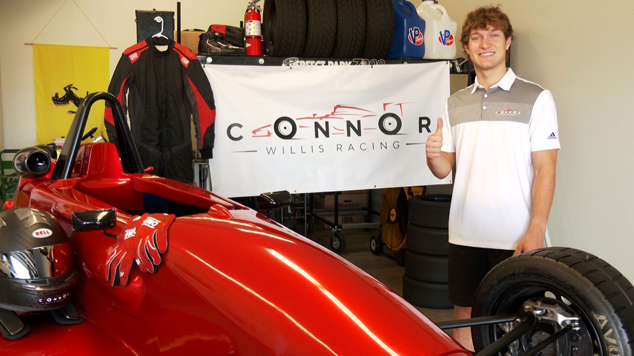 Connor Willis revs up for a bright future in auto racing