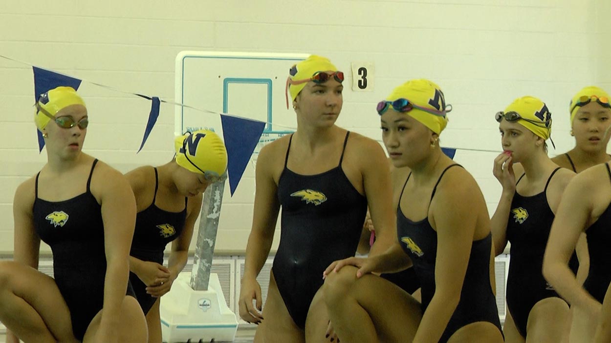 Neuqua Valley girls swimming swims to a win over Waubonsie Valley