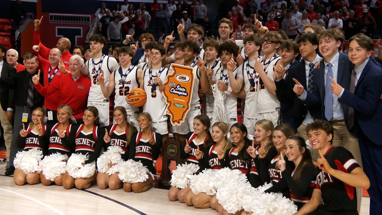 Benet Academy boys basketball wins first state championship in 55-54 ...