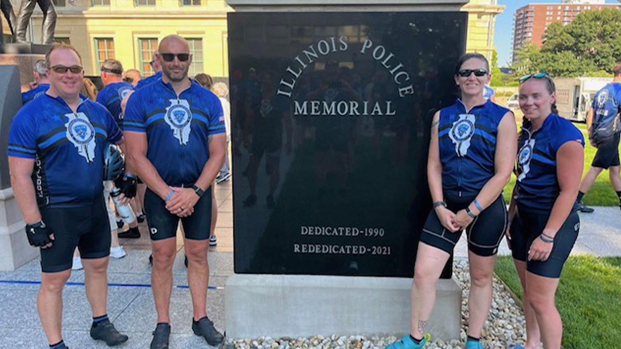 Naperville police cycle across Illinois in honor of fallen officers | NCTV17