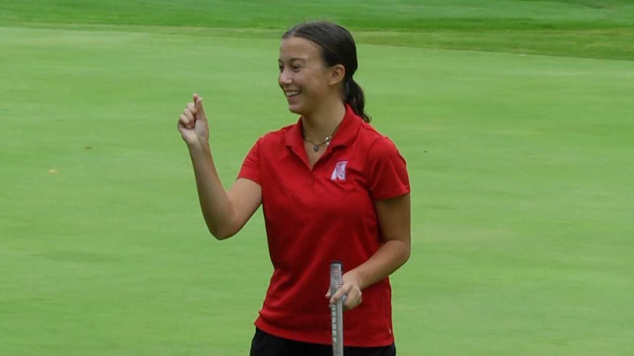 Alexa Miller nearly holes out from over 100 yards for Naperville ...